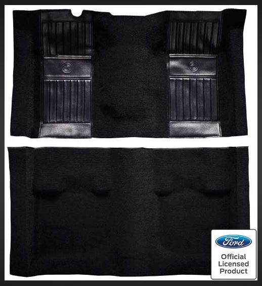 Carpet Mach 1 Black with Black Inserts 71/73 - Mustang Centre
